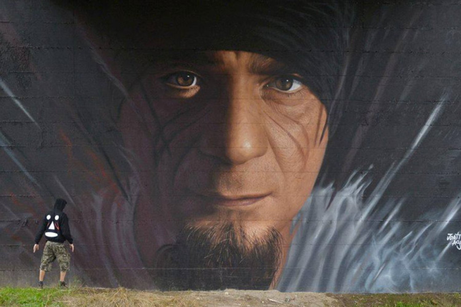 I bellissimi ritratti dei più importanti rapper italiani fatti da Jorit ...